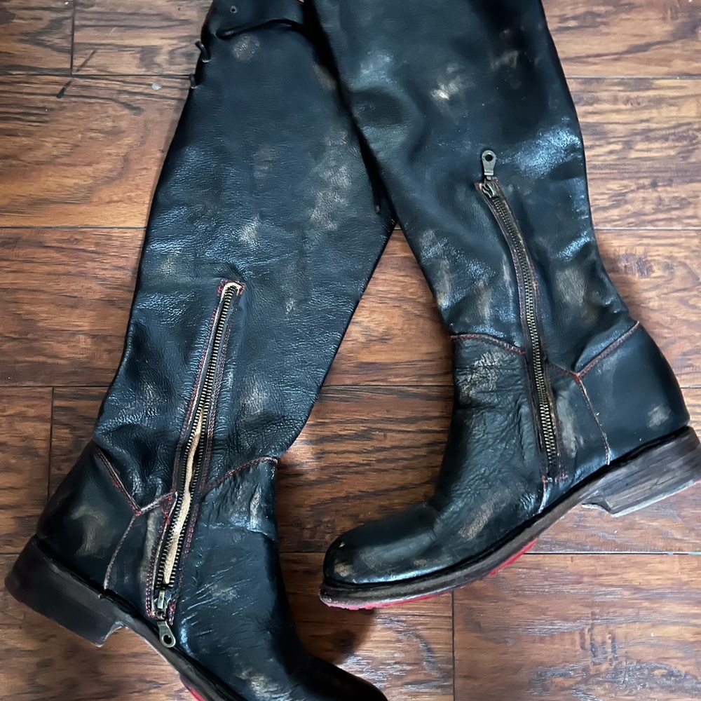 Bed Stu Manchester Cobbler Knee High Riding Boots Siz… - Gem